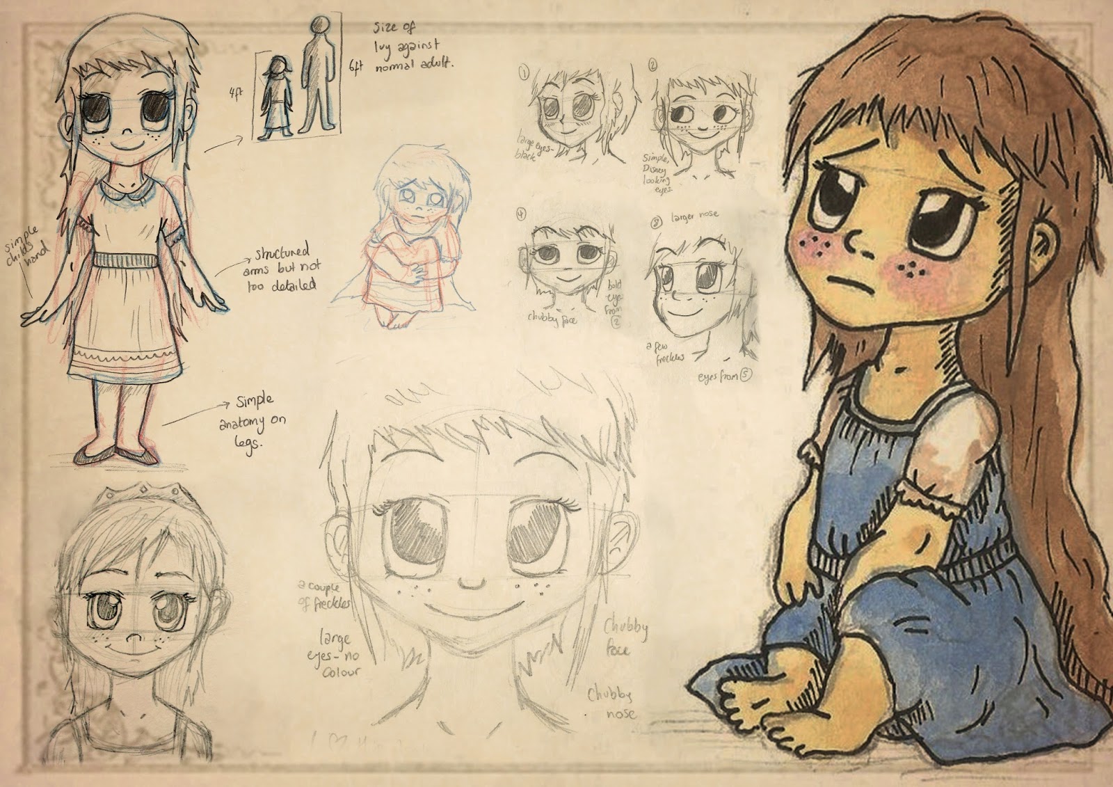 Sophie's Blog: Final Concept Art book Cover, and Page examples.