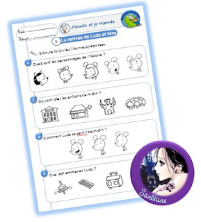 En classe avec Ludo: fiches de compréhension orale