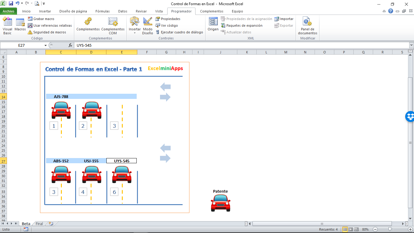 mini aplicaciones en Excel: Control de Formas en Excel - Parte 1 ...