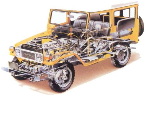 Toyota Land Cruiser chassis and body repair manual FJ43 FJ40 FJ45 FJ55 ...