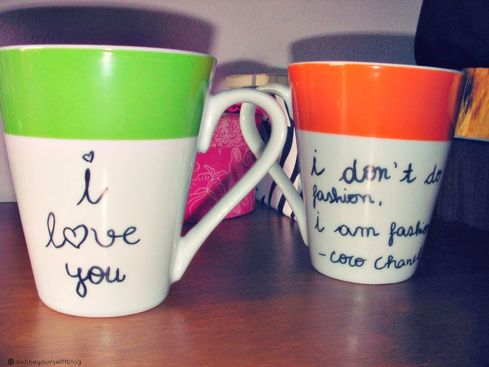 DIY | Writing On Mugs - MARIANA.CHETA | fashion&lifestyle