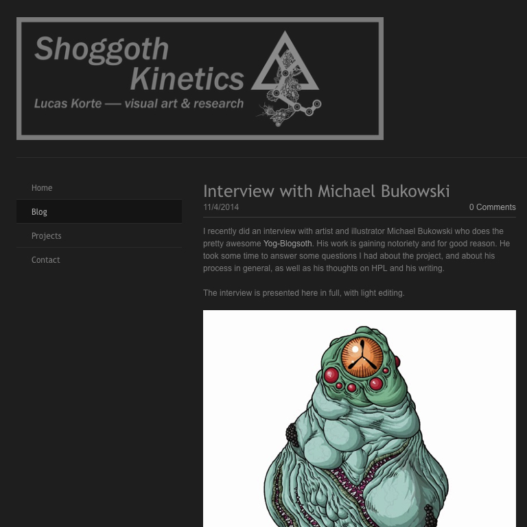 yog-blogsoth: Interview on Shoggoth Kinetics