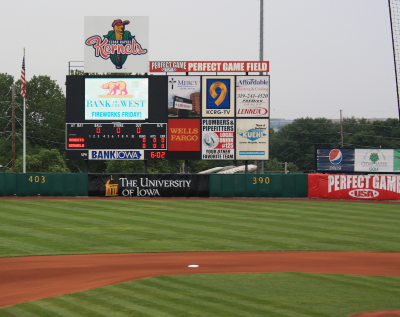 Joe's Anthem Tour: Kinsellas and Kernels: Game 83 in Cedar Rapids