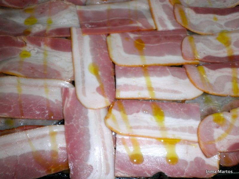 Recetas de cocina paso a paso de Inma Martos: COCA DE BACON