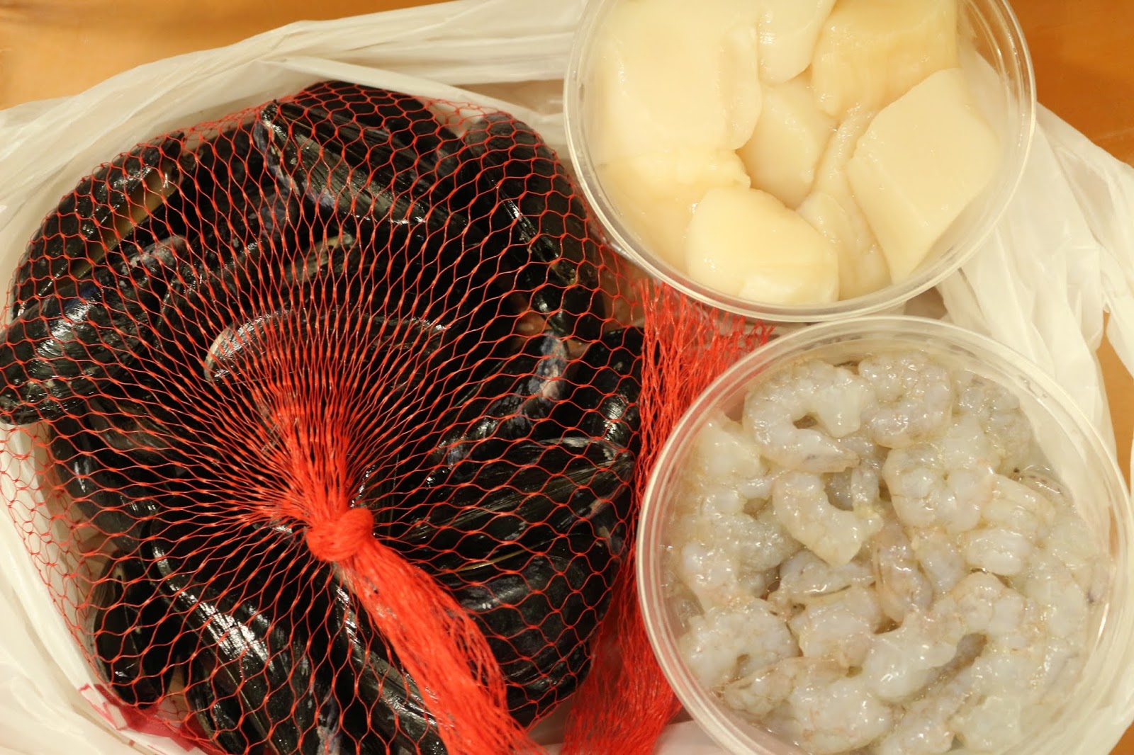 Creamy Maine Shellfish on Orzo