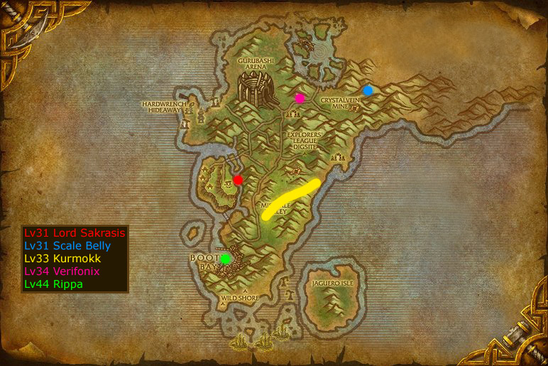 Warcraft Rares: The Cape of Stranglethorn