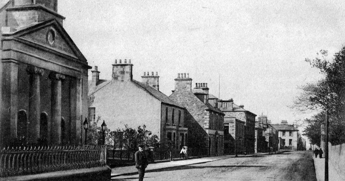 Tour Scotland: Old Photograph Castle Street Banff Scotland