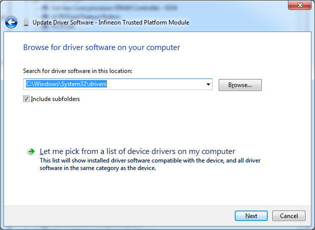 Trusted platform module driver - centerever