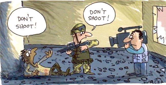 Funny cartoon : Don't Shoot - Unbound State | Humor , Funny Pictures ...