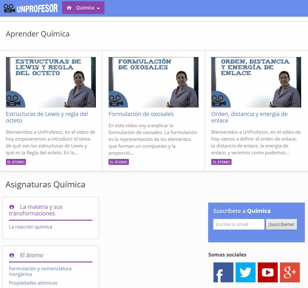UNPROFESOR: Plataforma de aprendizaje para educación Primaria y Secundaria