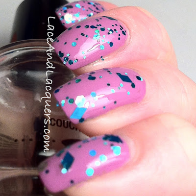 Lace and Lacquers: MAKEUP YOUR FACE: Teal Love = Real Love over ZOYA Perrie