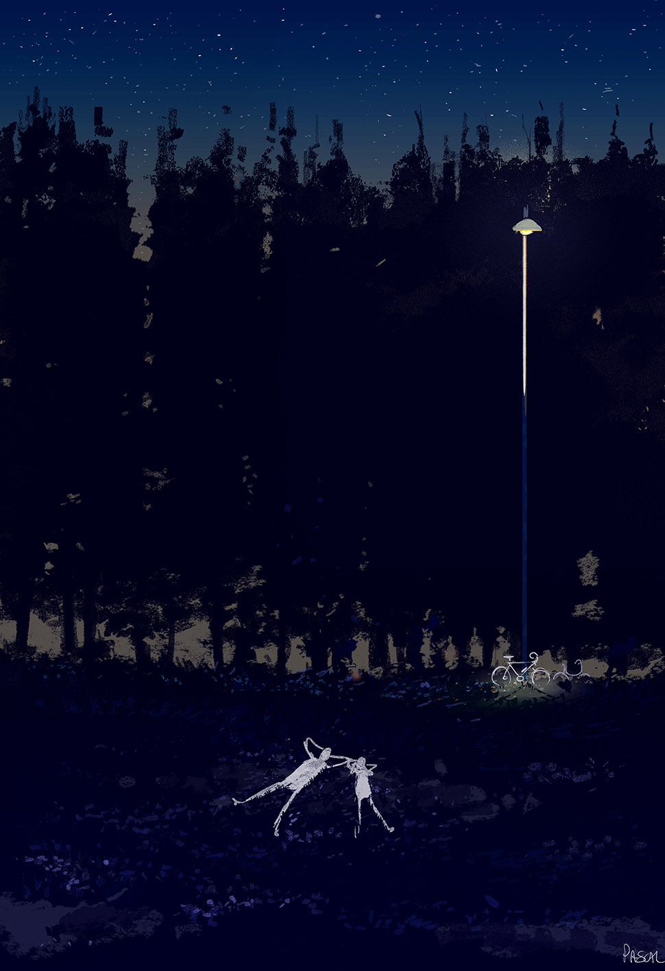 pascal campion: Night ride.