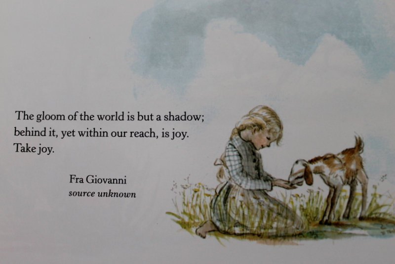 Books and Umbrellas: Take Joy by Giovanni and Tasha Tudor