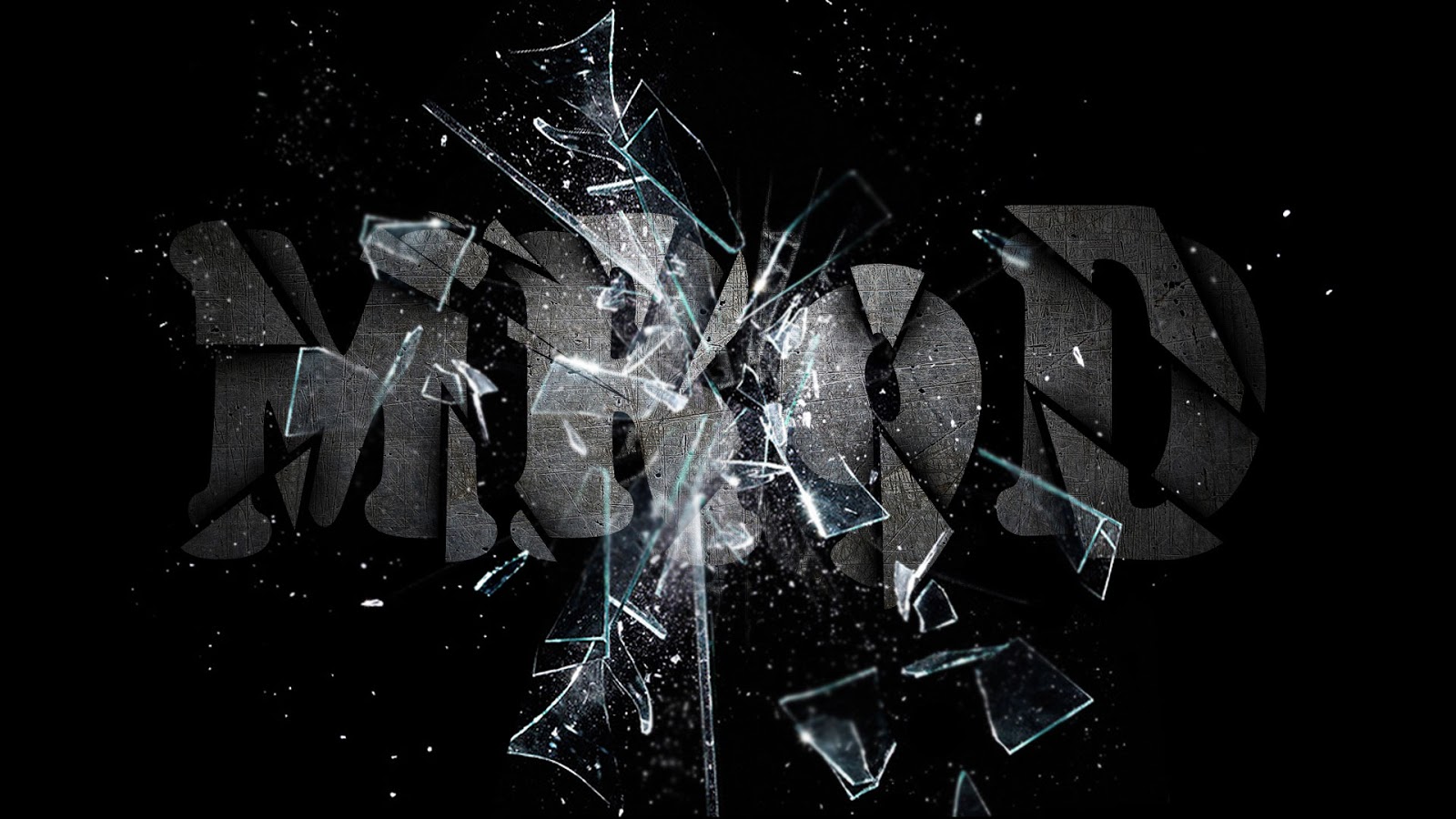 tutorial 4 : Shattering Glass Text Effect | photoshop cs6 | MR9 Designer