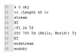 Mario's Security Blog: How to Manually Create a PDF