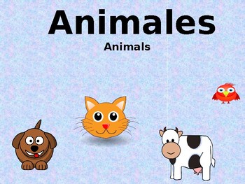 For Spanish Teachers : ANIMALES (POWER POINT)