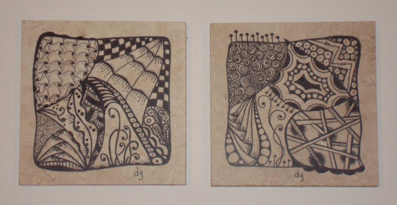 Silverwoman Studio: Zentangle Coasters