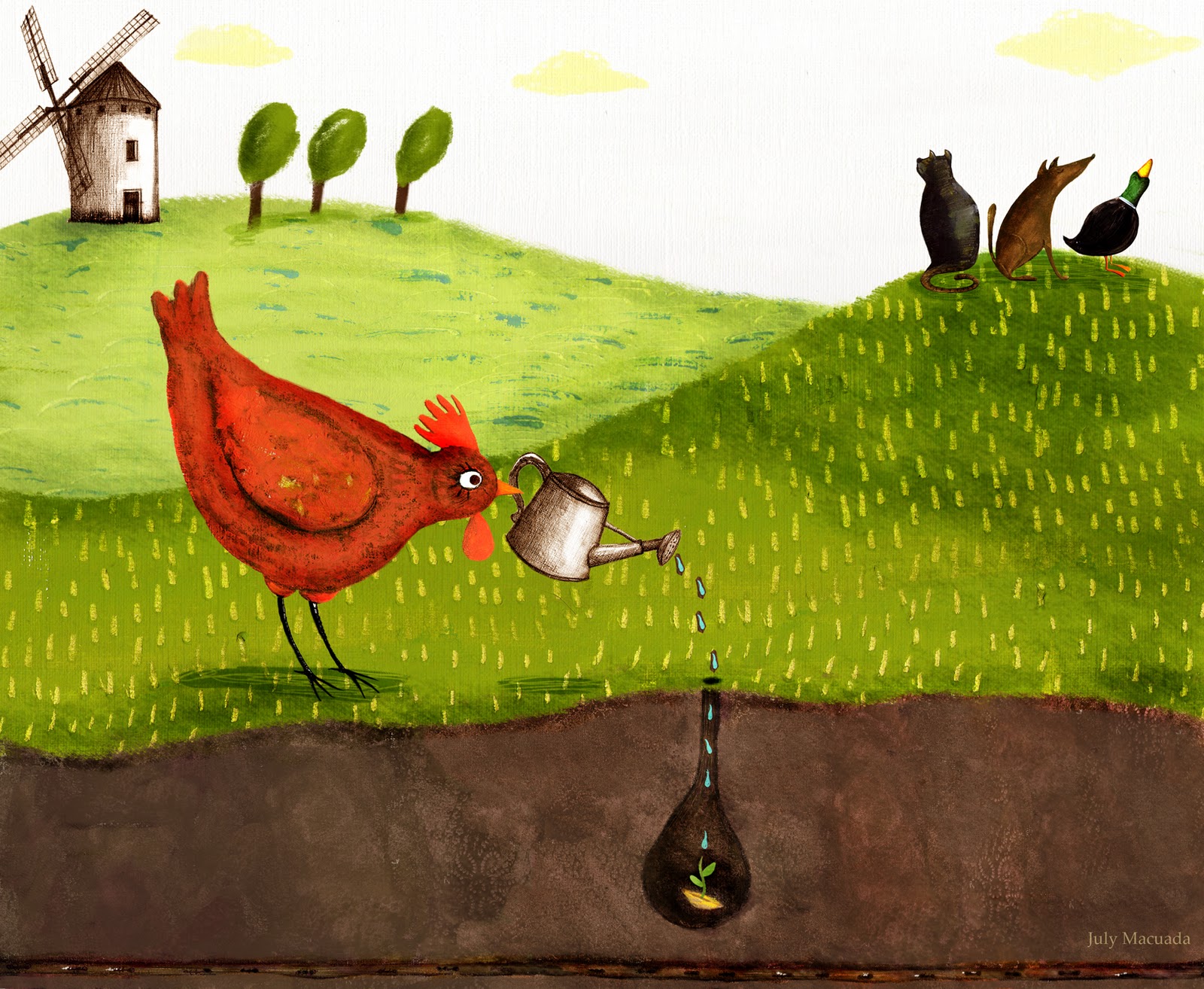 BLOG MAESTRO JAVIER GIRALDO RAMÍREZ: La Gallina Roja (Comprensión de ...