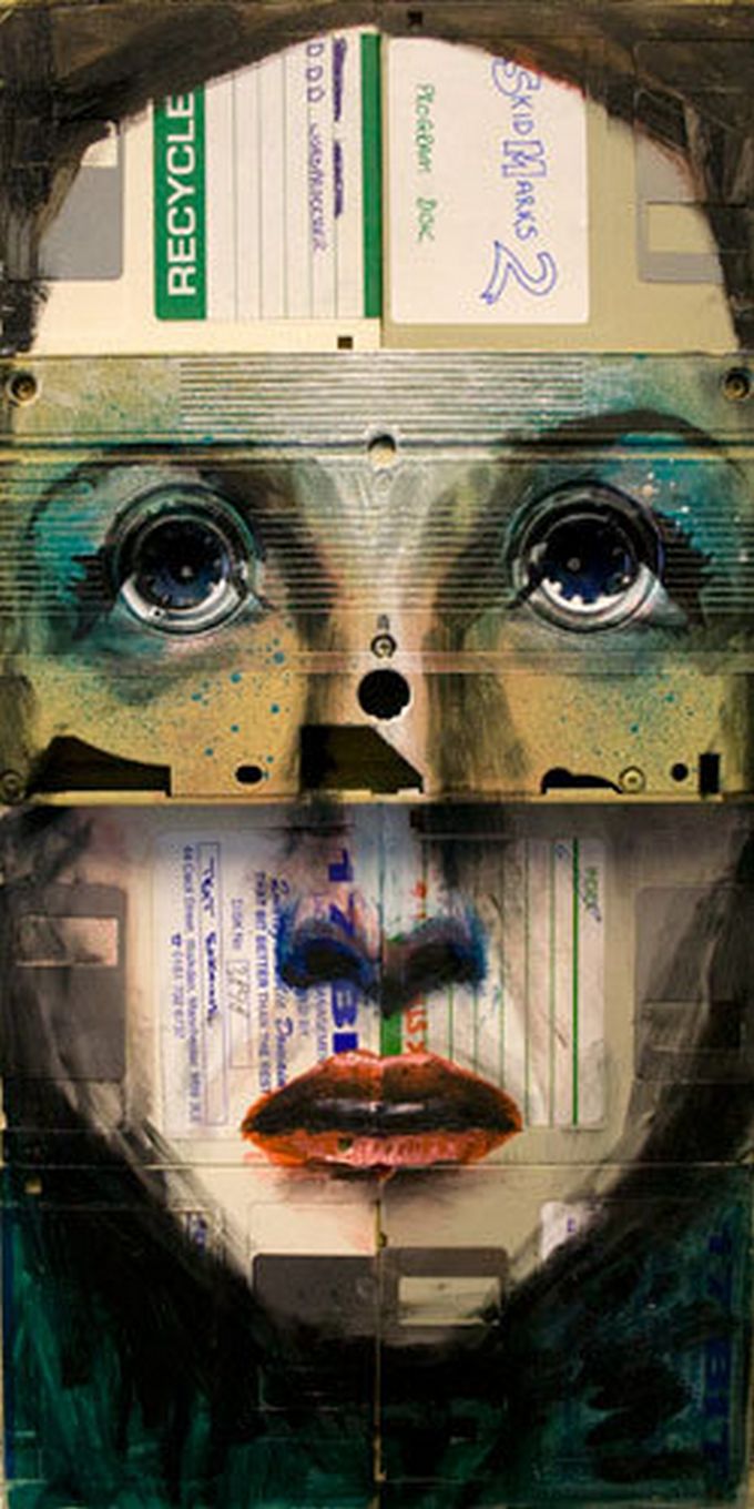 Nick Gentry 1980 | Floppy disk abstract paintings | Tutt'Art@ | Pittura ...