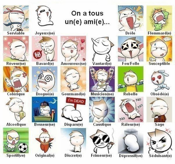 L'atelier FLE: La description morale