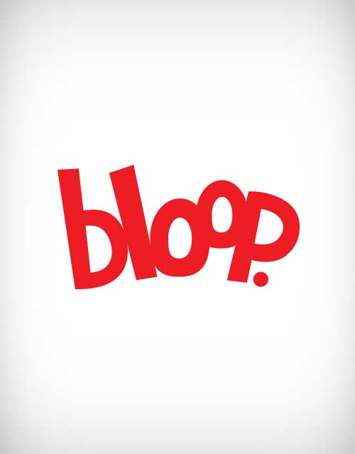 bloop ice cream vector logo