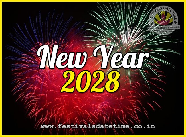 2028 New Year Date & Time, 2028 New Year Calendar - Festivals Date Time