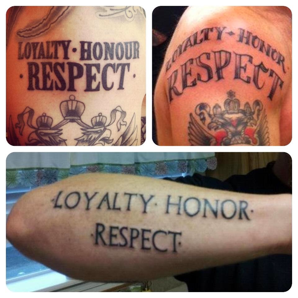 Honor Respect Tattoos