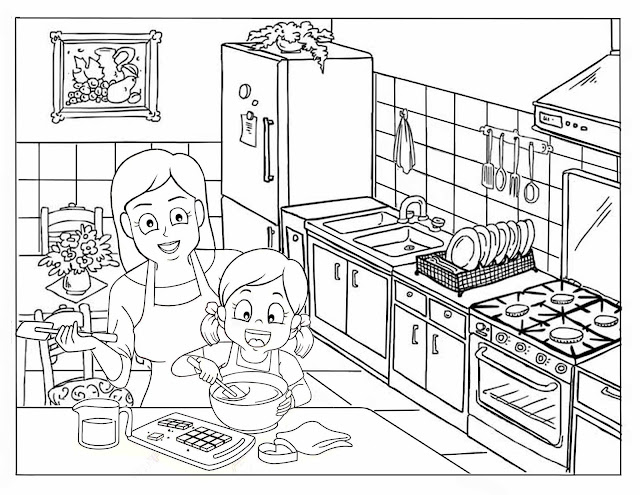 TERBARU 10 GAMBAR MEWARNAI PEMANDANGAN DENGAN OBJEK LUCU: GAMBAR ...