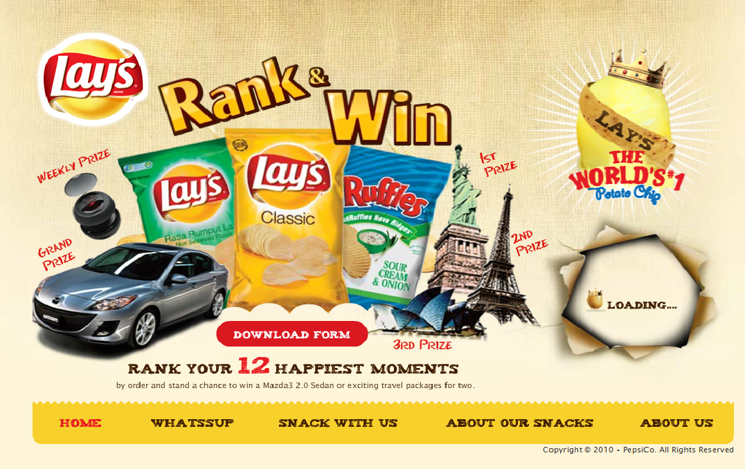 Malaysia Contest: Rank & Win Lays Contest