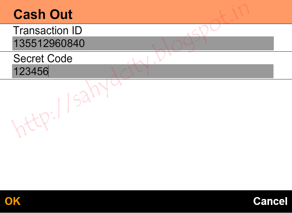 Cash Out Transaction - Mobile Money Transfer