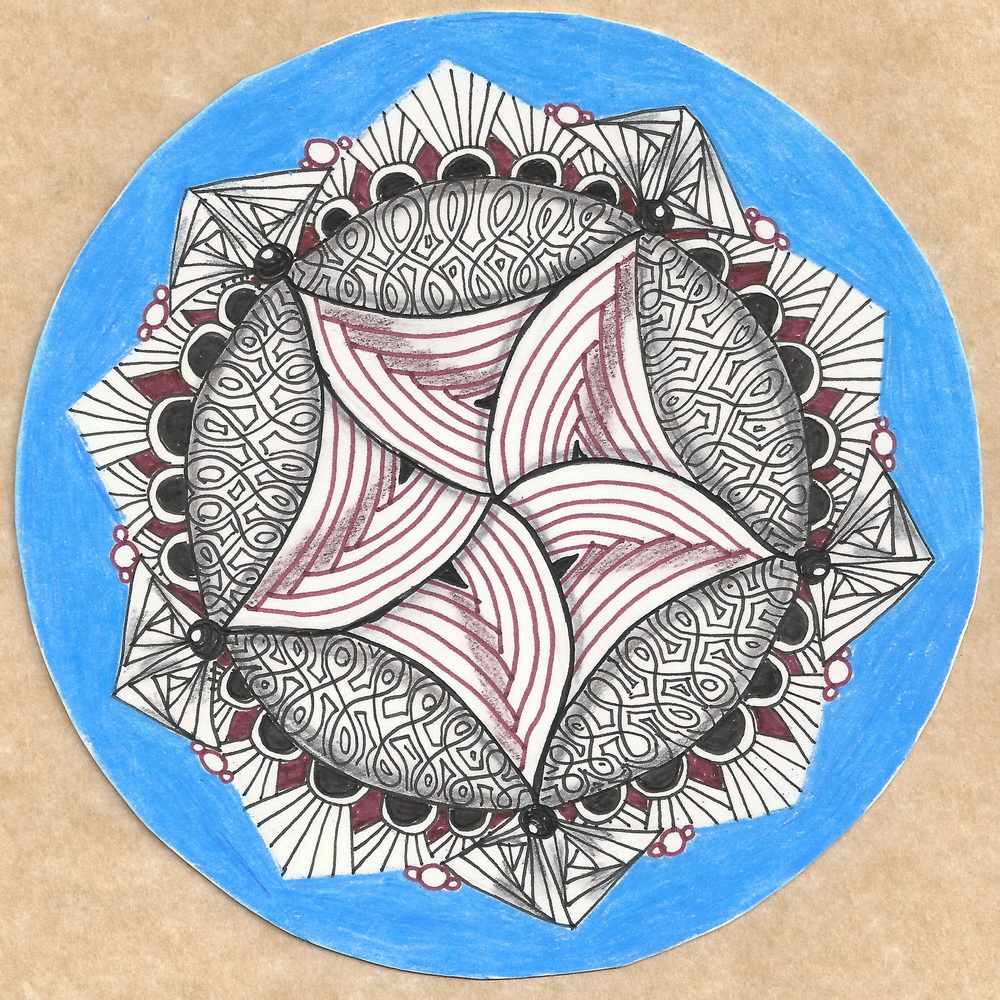 Pattern Play with Pens: Zendala Dare No. 7