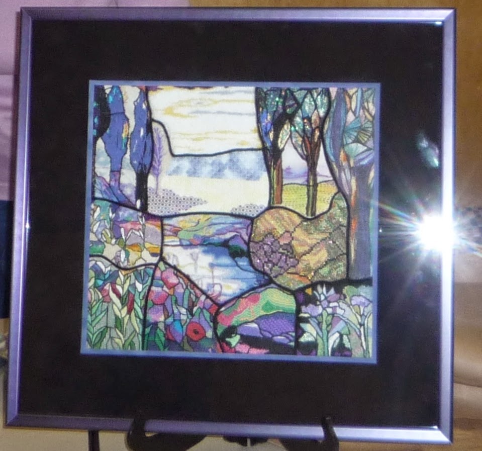 Another Group Project - Stained Glass Picture for Joyce