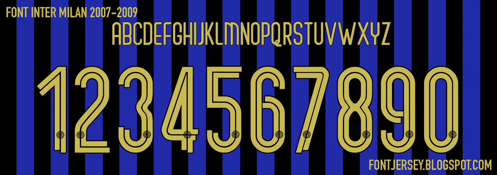 Font Football of Jersey