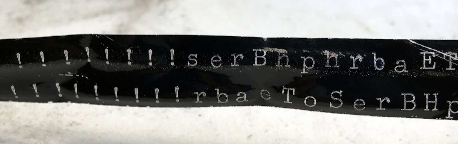 The Typewriter Revolution blog: Secrets of a carbon ribbon