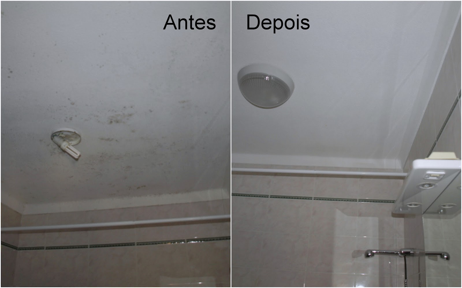 Tons Neutros: Tecto Casa de banho sem manchas!!