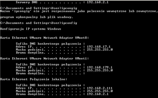 Systemy Sieciowe I Projektowanie Sieci Komendy Ipconfig Tracert Ping Netstat