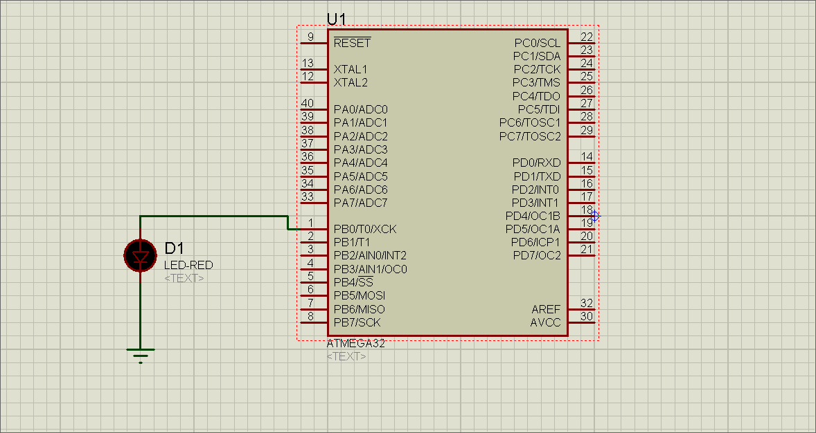 AVR Microcontroller First Program | Turn On an LED - Mechatronics LAB- Internet Of Things