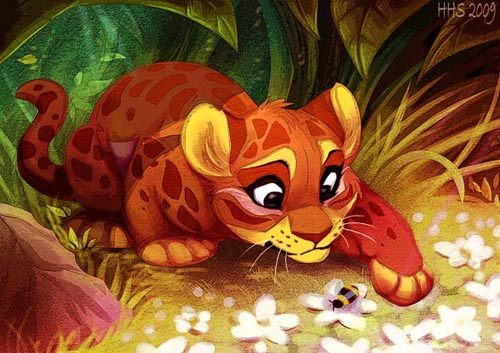 30 Cute Animal Drawing Artworks | Mow Design | Graphic Design Blog