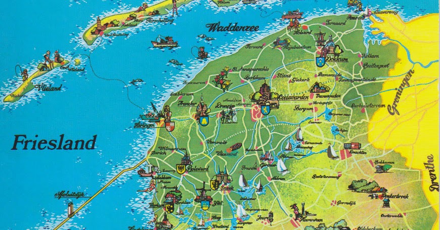 Netherlands Friesland Map