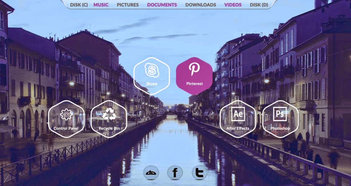 Glass Vintage | Rainmeter Skins