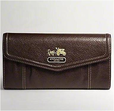 StrawberriesKingdom: COACH Madison slim envelope leather wallet