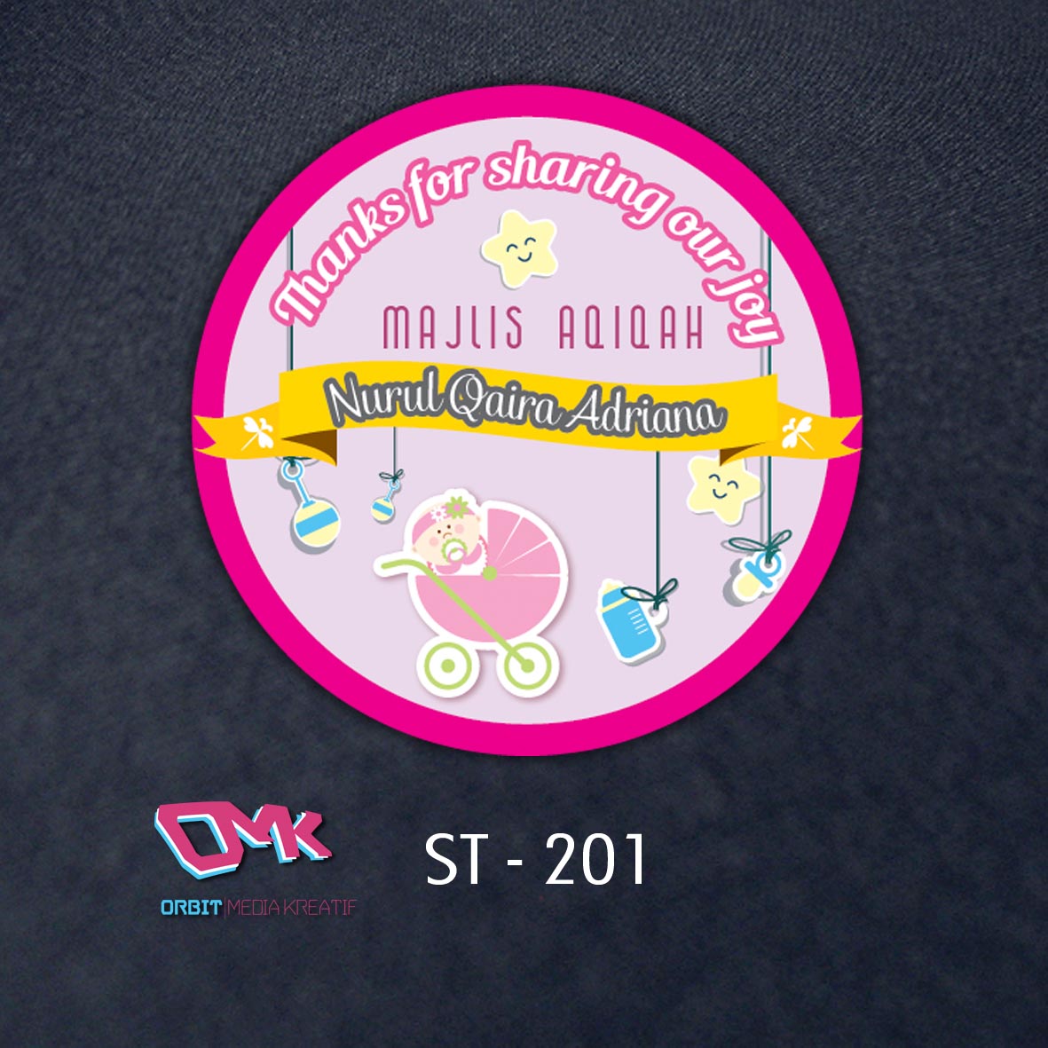 Sticker Cantik: STICKER AQIQAH