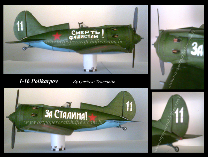 ArtPaperCraft: I-16 Polikarpov
