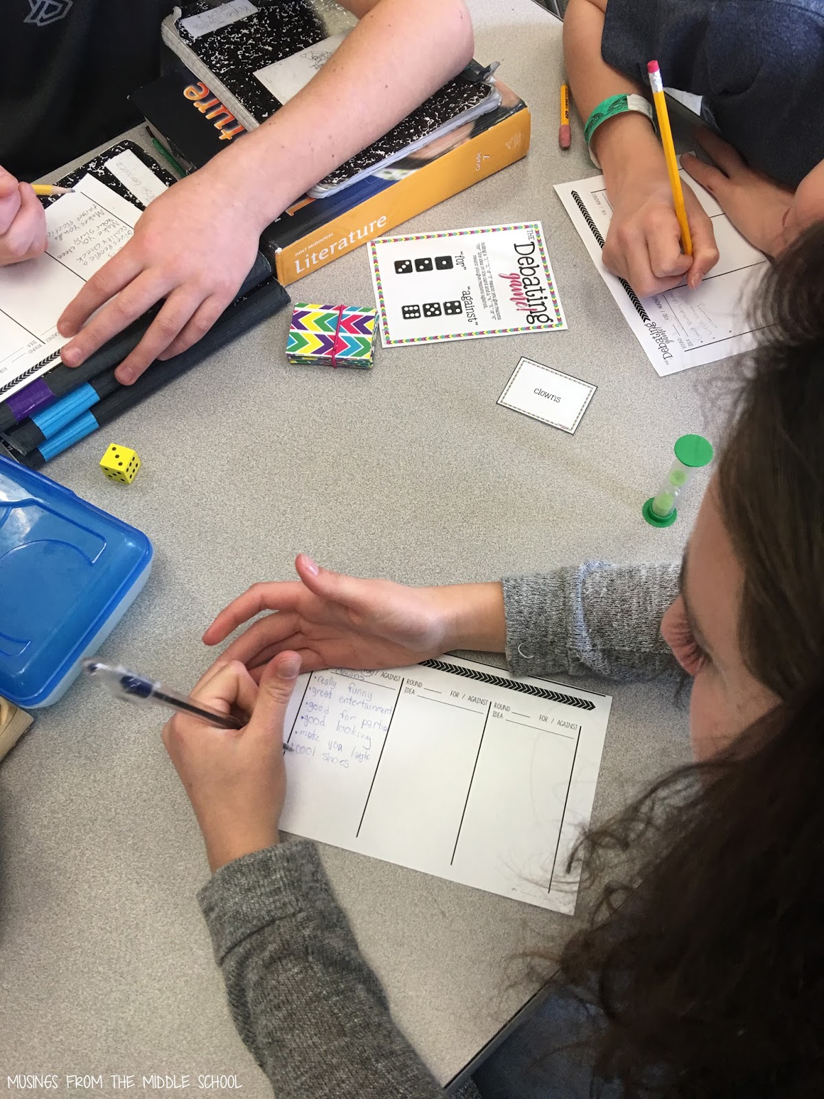 The Debating Game! - Musing From The Middle School