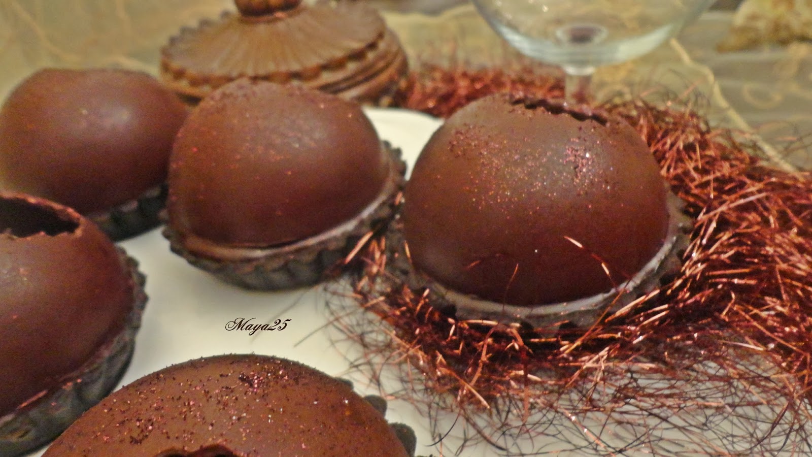 les recettes de maya: Tartelettes au chocolat noir(nouvelle génération)