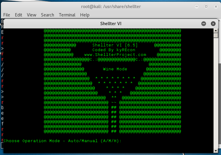 Inyección de shellcodes en ejecutables con Shellter VI