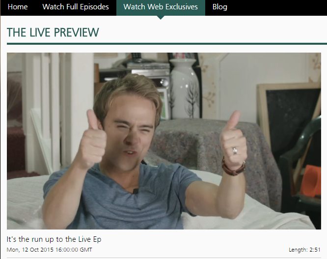 Bluenose Corrie Blogger: One Hour "Live" Corrie tonight in Canada