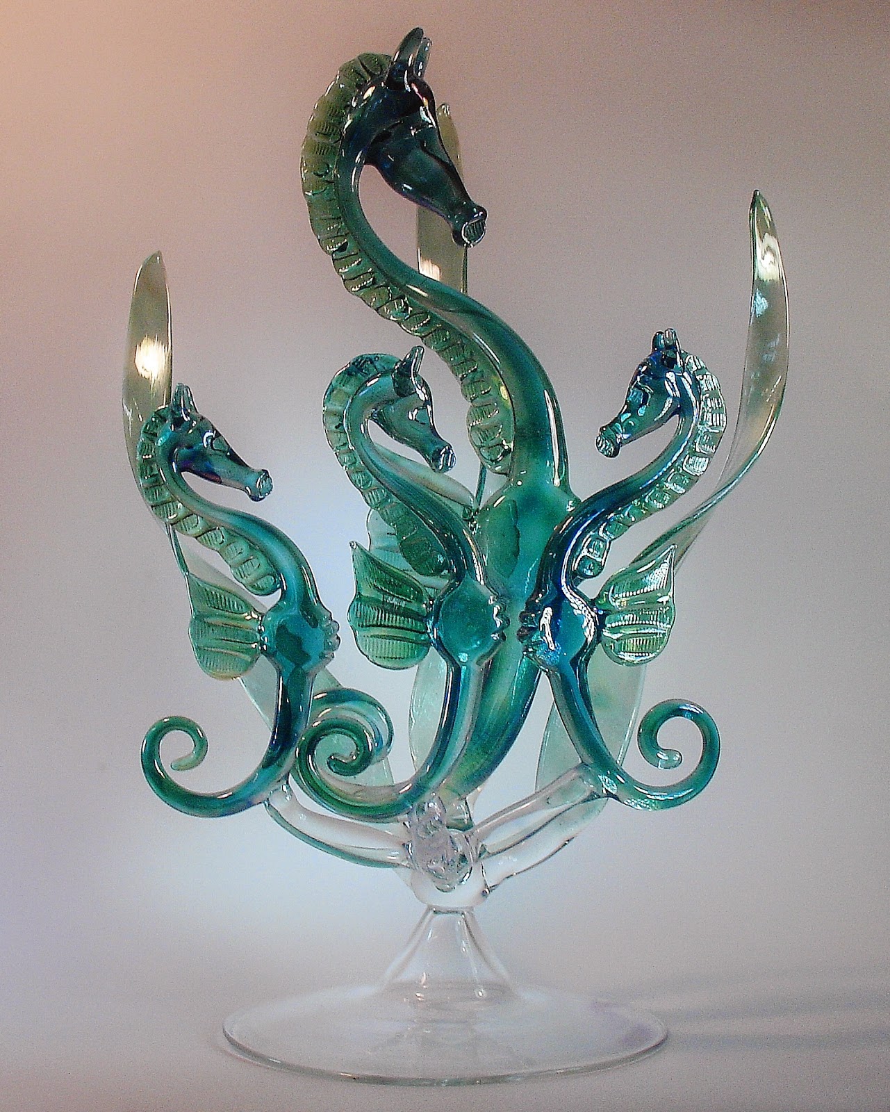 Glassbloggery: Glass Sea Horse Family