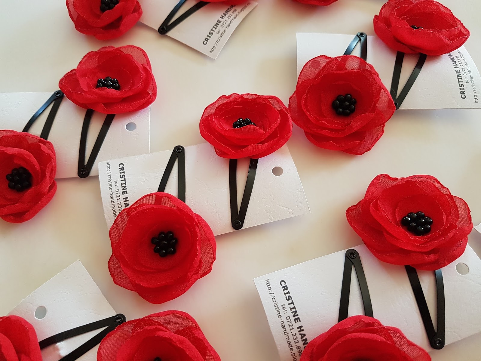 Cristine Handmade: Clame si agrafe de par handmade