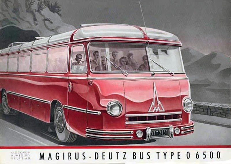transpress nz: 1954 Magirus Deutz type O 6500 bus